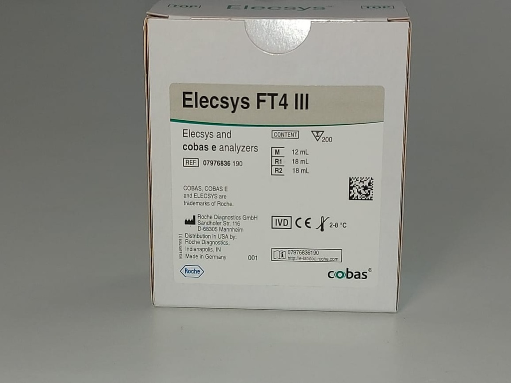 ROCHE ELECSYS FT4 III Elecsys (Test 200) | Aldeal Lab-Tech Limited